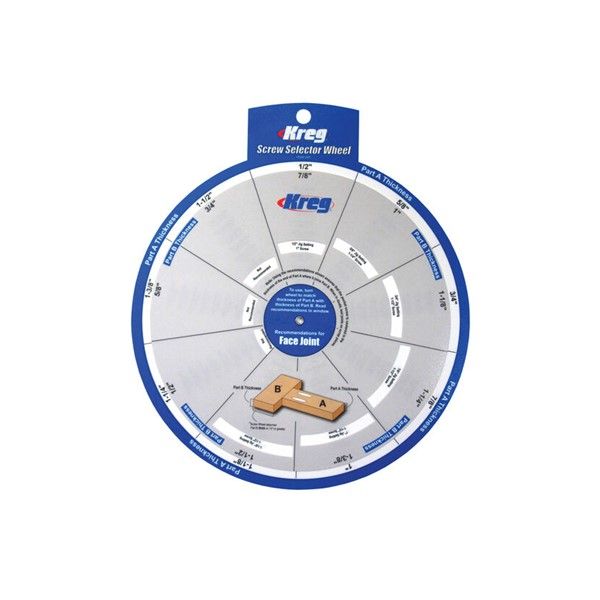Kreg Pocket Hole Screw Selector Wheel SSW