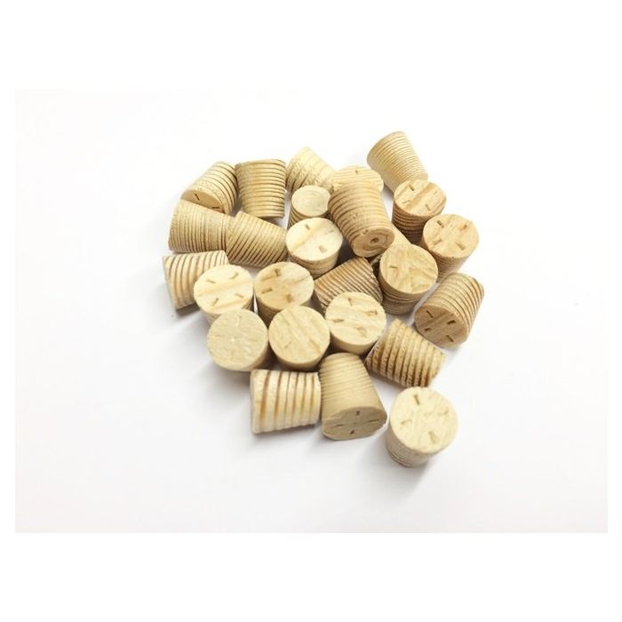 12mm Larch Cross Grain Tapered Wooden Plugs
