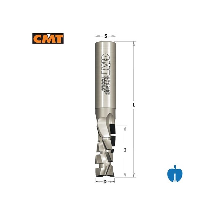 12mm Diameter x 25mm Cut Length CNC PCD Diamond Densimet Router Cutter ...