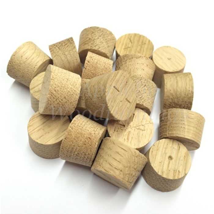14mm European Oak Cross Grain Tapered Wooden Plugs