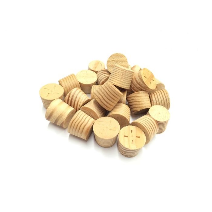 15mm Columbian Pine Tapered Wooden Plugs 100pcs