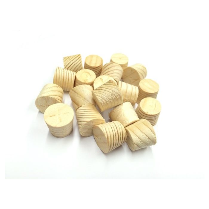 1/2" Spruce Cross Grain Tapered Wooden Plugs