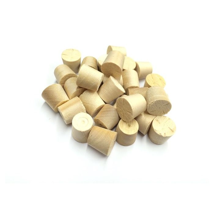 30mm Birch Tapered Wooden Plugs 100pcs