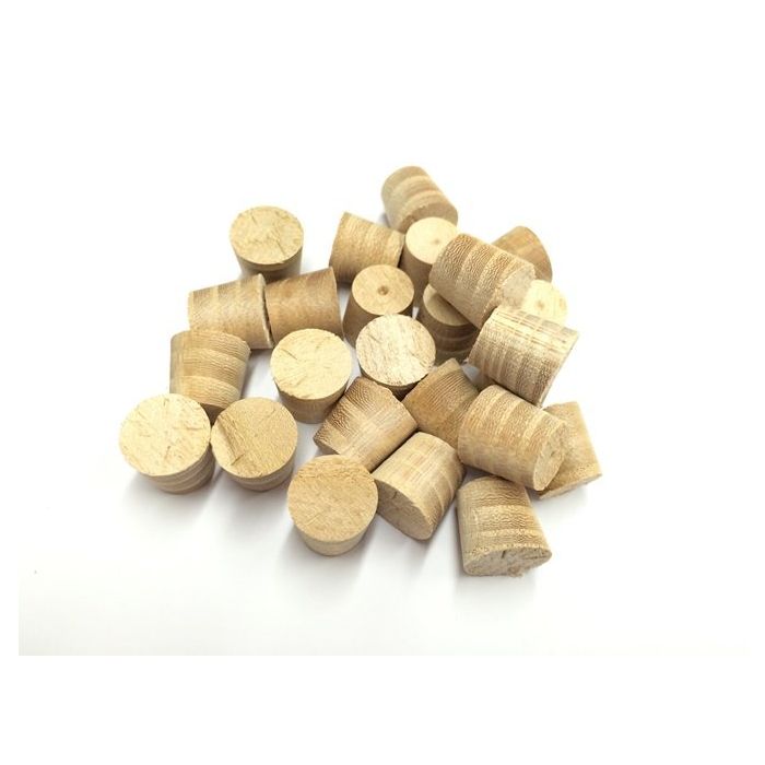 12mm Elm Tapered Wooden Plugs 100pcs