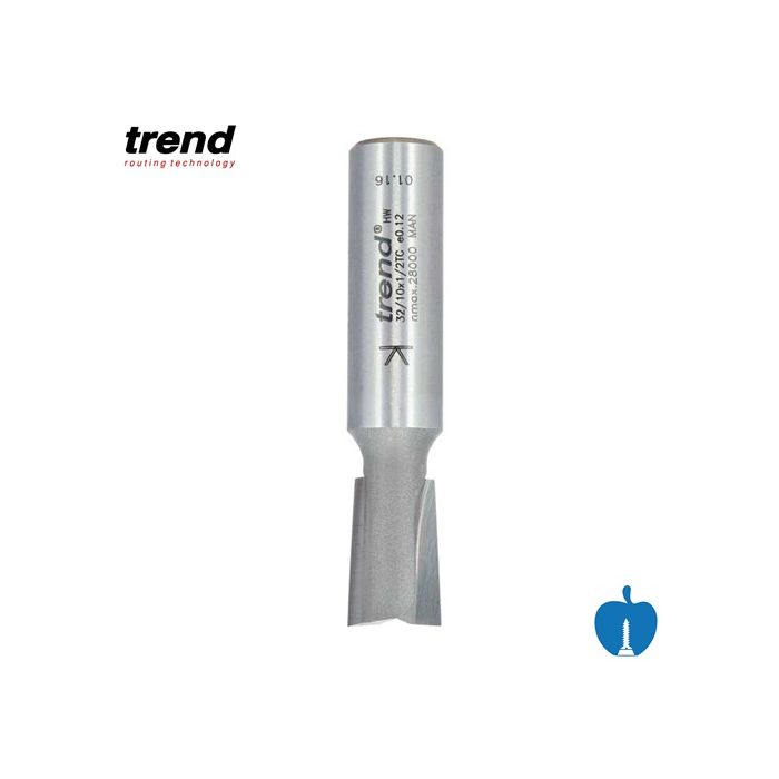 Trend 14mm Dia 20mm Cut Length 1/2" Shank Stair Trenching Router Cutter ...