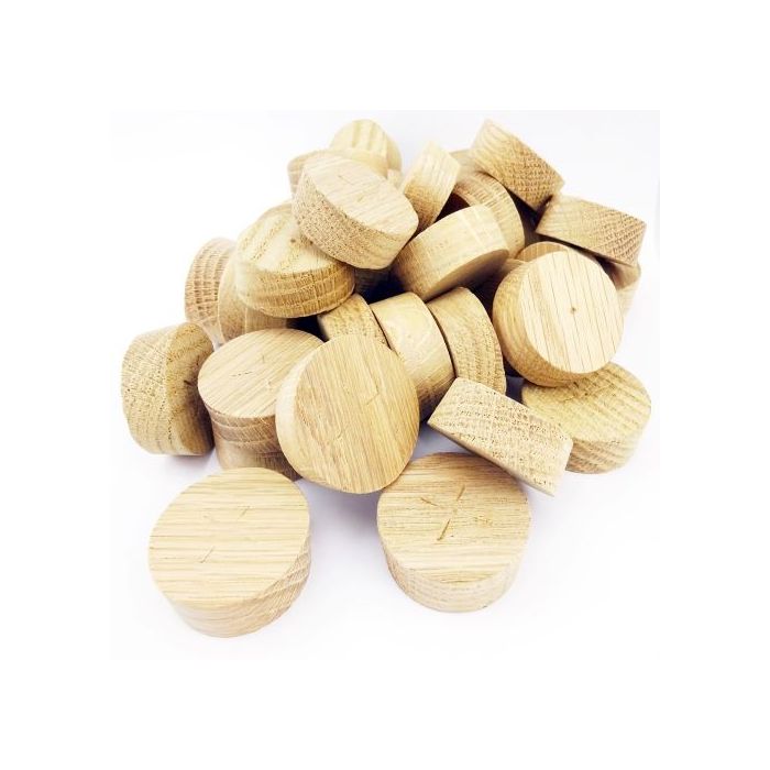 35mm American White Oak Cross Grain Tapered Wooden Plugs