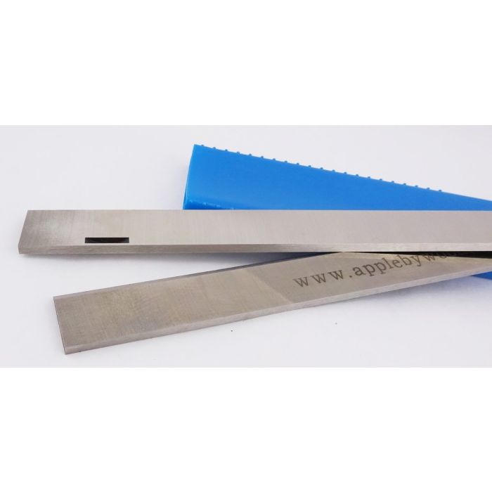 260 x 21 x 3mm Slotted HSS Resharpenable Planer Blades 1 Pair