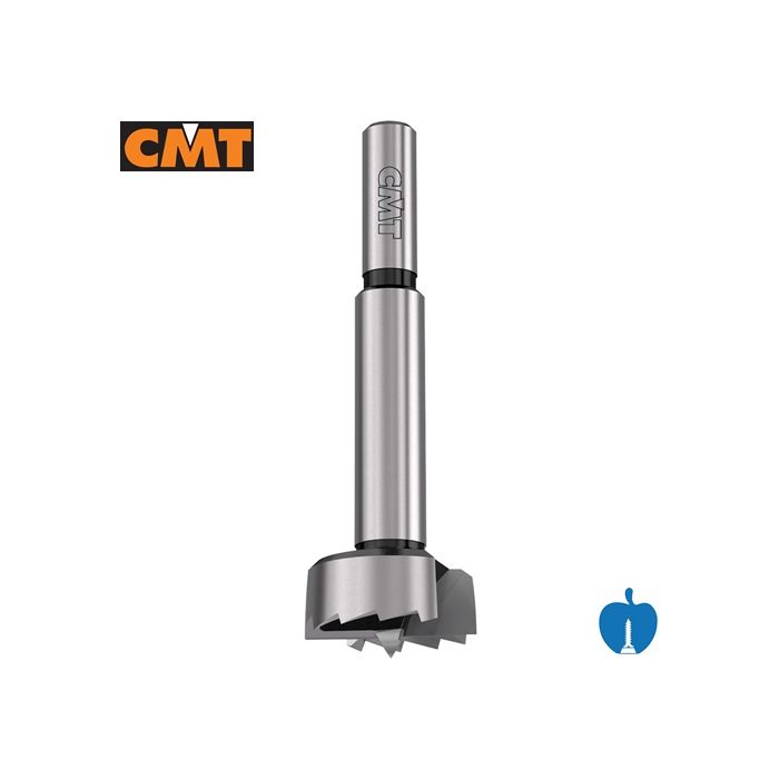 35mm Diameter x 90mm Overall Length CMT HSS Forstner Bit R/H 10mm Shank ...