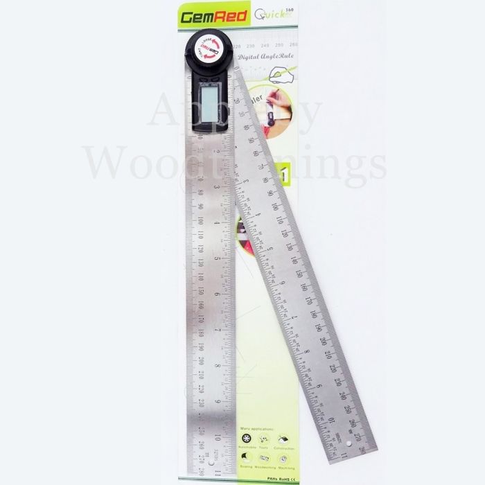 Gemred Digital 360 Angle Rule Setting Out Protractor 280mm