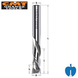 12.7mm Diameter x 34mm Cut Length CNC Up / Down Compression Spiral ...