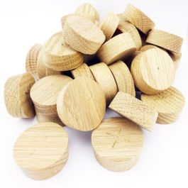 35mm American White Oak Cross Grain Tapered Wooden Plugs