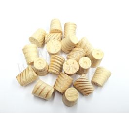3/8" Joinery Grade Redwood Tapered Wooden Plugs 100pcs