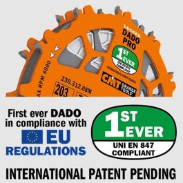 Eu Compliant 203mm Z=12 30mm Bore Dado Pro Set CMT Supplied by Appleby ...