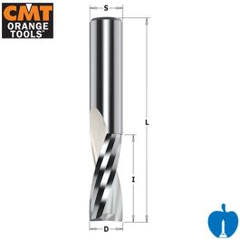 9mm Diameter x 32mm Cut Length CNC Positive Up Cut Finishing Spiral ...