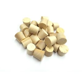 40mm Birch Tapered Wooden Plugs 100pcs